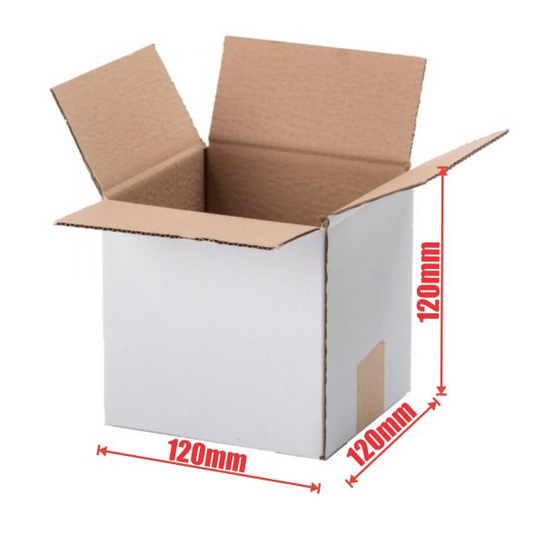 Buy 100pcs Regular Slotted 120 x 120 x 120mm Mailing Box White Online ...