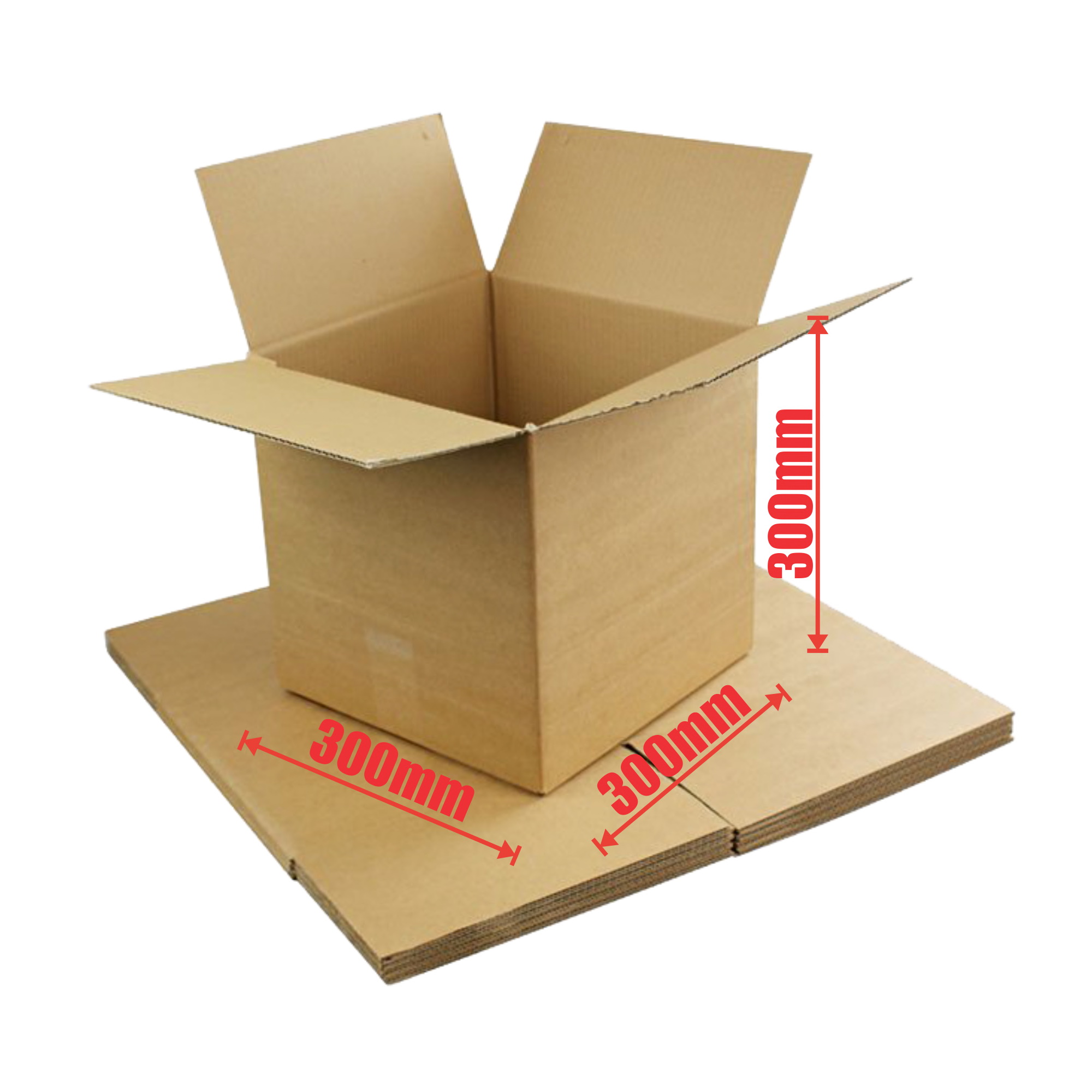 Buy 50pcs Regular Slotted 300 x 300 x 300mm Cube Mailing Box Online ...