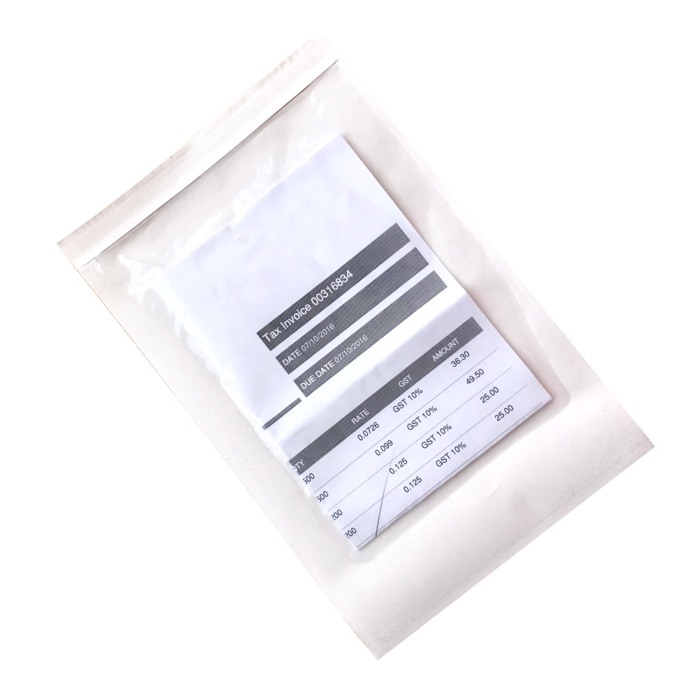 Buy 500pcs 150mm x 230mm Invoice Enclosed Sticker Pouch Doculopes Plain ...
