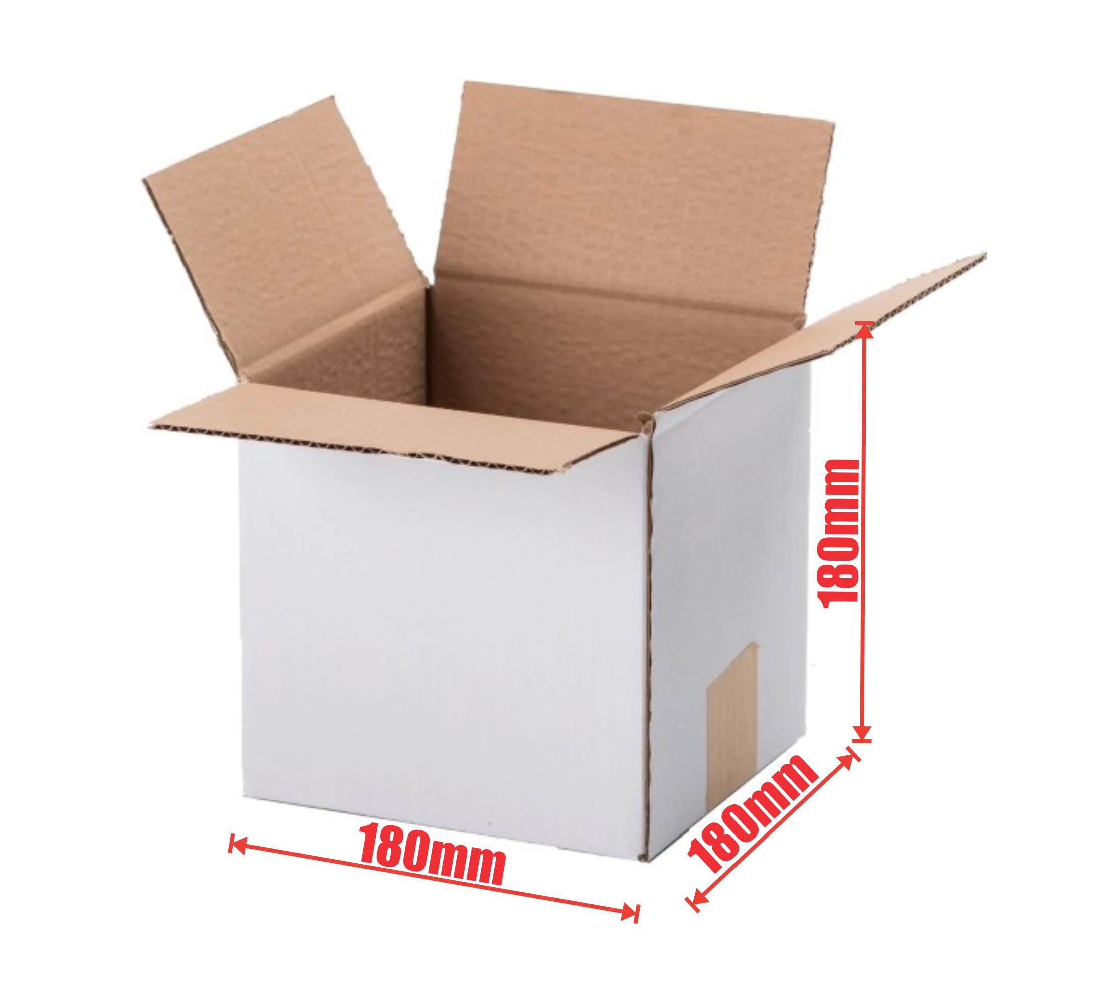 Buy 25pcs Regular Slotted 180 x 180 x 180mm Mailing Box White Online ...
