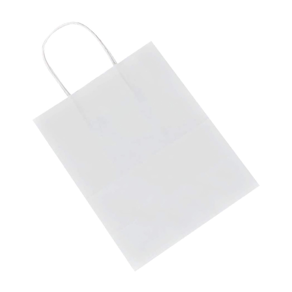 Buy 150pcs White Paper Twisted handle Bag 280x330+100mm Online ...