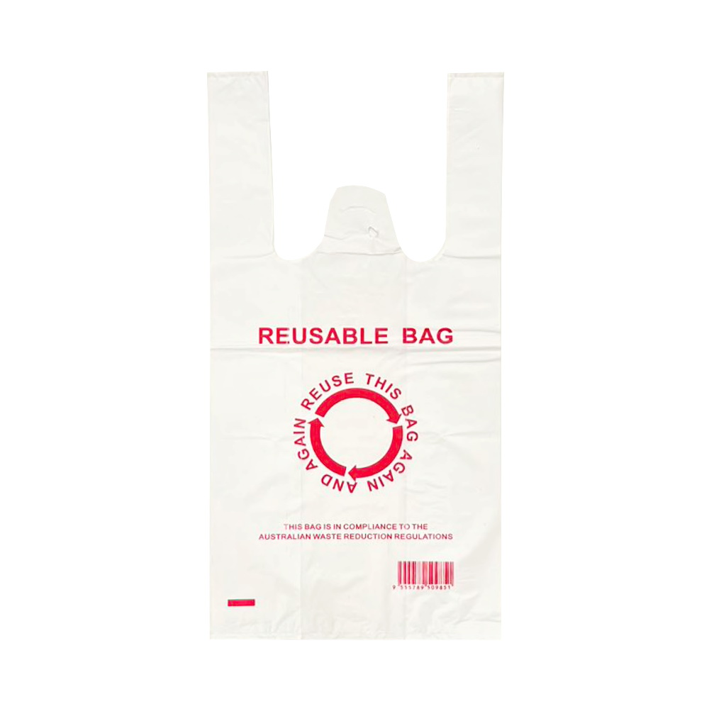 Small Reusable Plastic Carry Bag 40um 900/Ctn - Stanley Packaging
