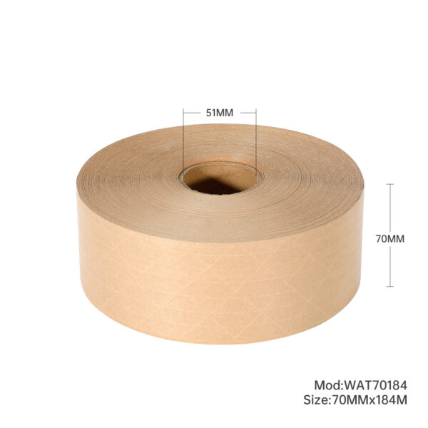 10 Rolls 70mm x 184m Reinforced Water Activated Gummed Paper Tapes ...