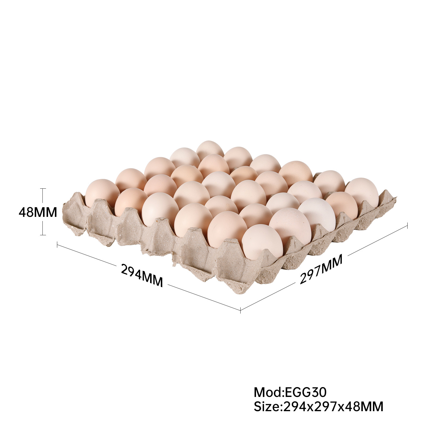 120x 30-Egg Pocket Pulp Fillers Trays - Stanley Packaging