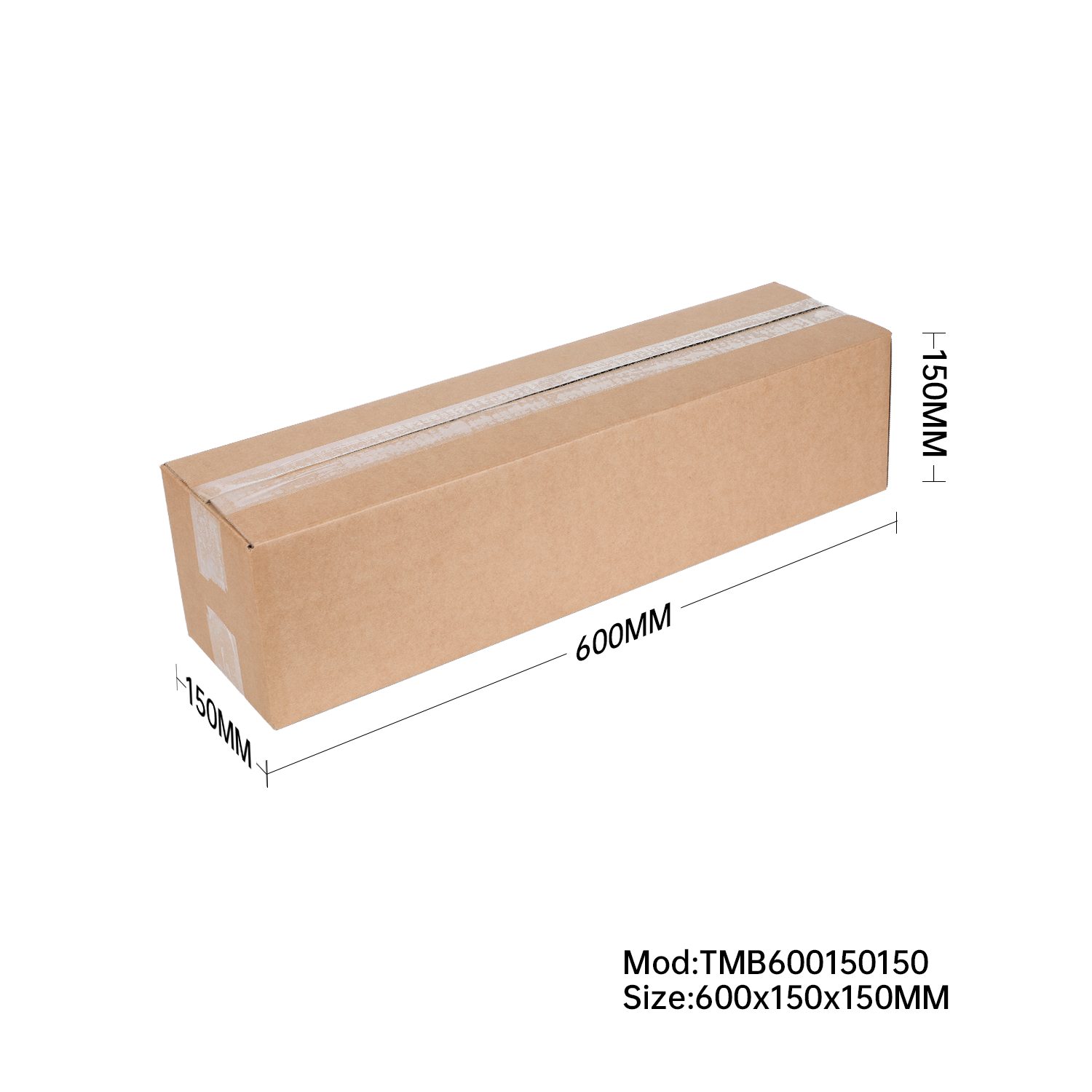 Long Tube Mailing Box 600x150x150mm Tall Carton-50pack - Stanley Packaging